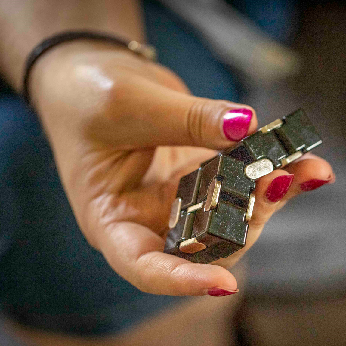 BLACK Metal Infinity Cube Fidget — Kaiko Fidgets Australia Pty Ltd