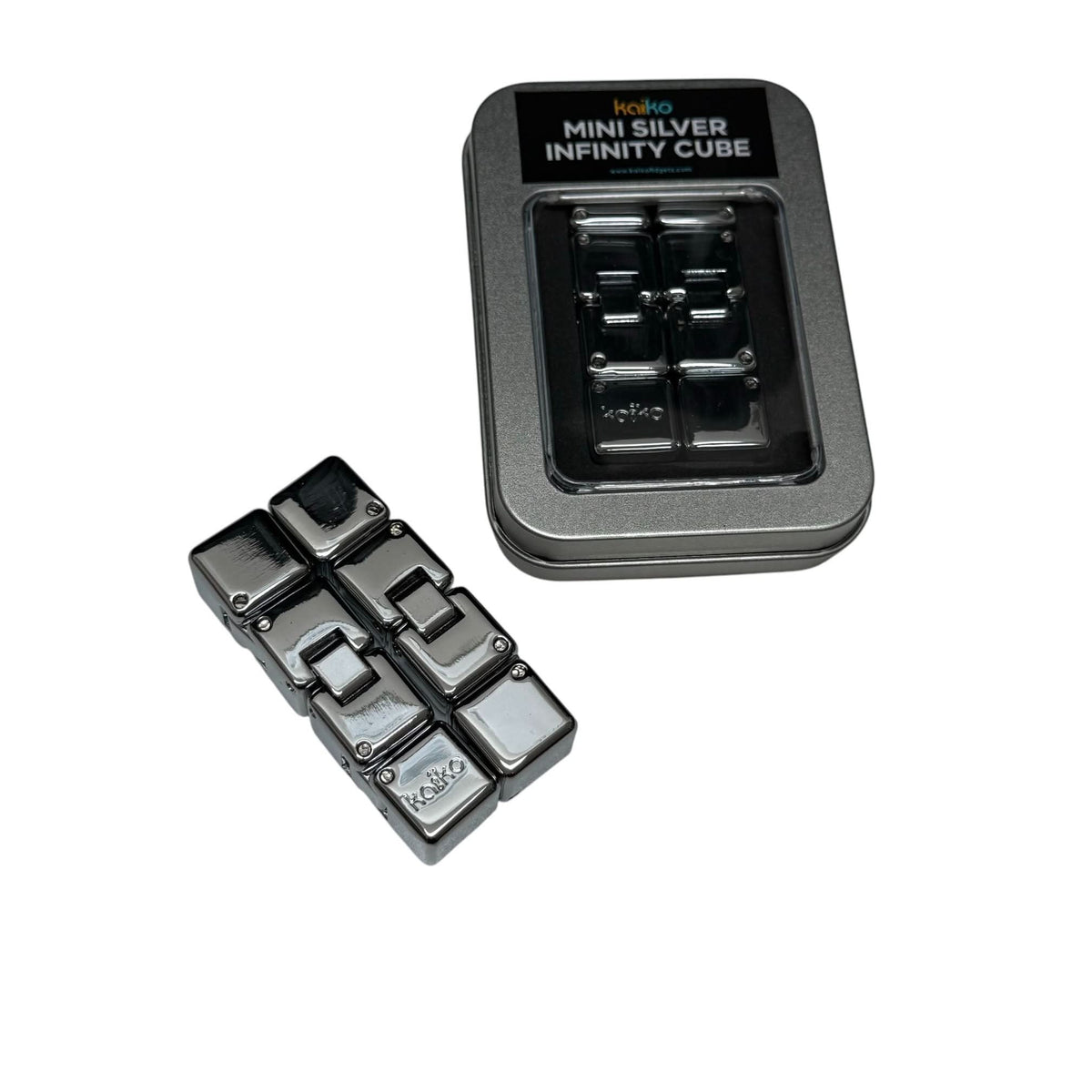 Gloss Silver MINI Infinity Cube in Window Tin - 151 grams — Kaiko ...
