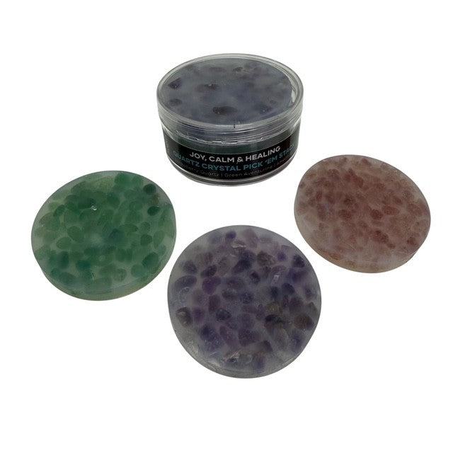Joy, Calm & Healing Crystal Pick 'Em Stack : 3 Pack - Strawberry Quart ...