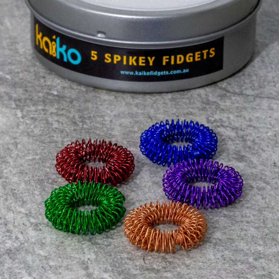 Set of 5 Finger Spikeys – Kaiko Fidgets Australia Pty Ltd
