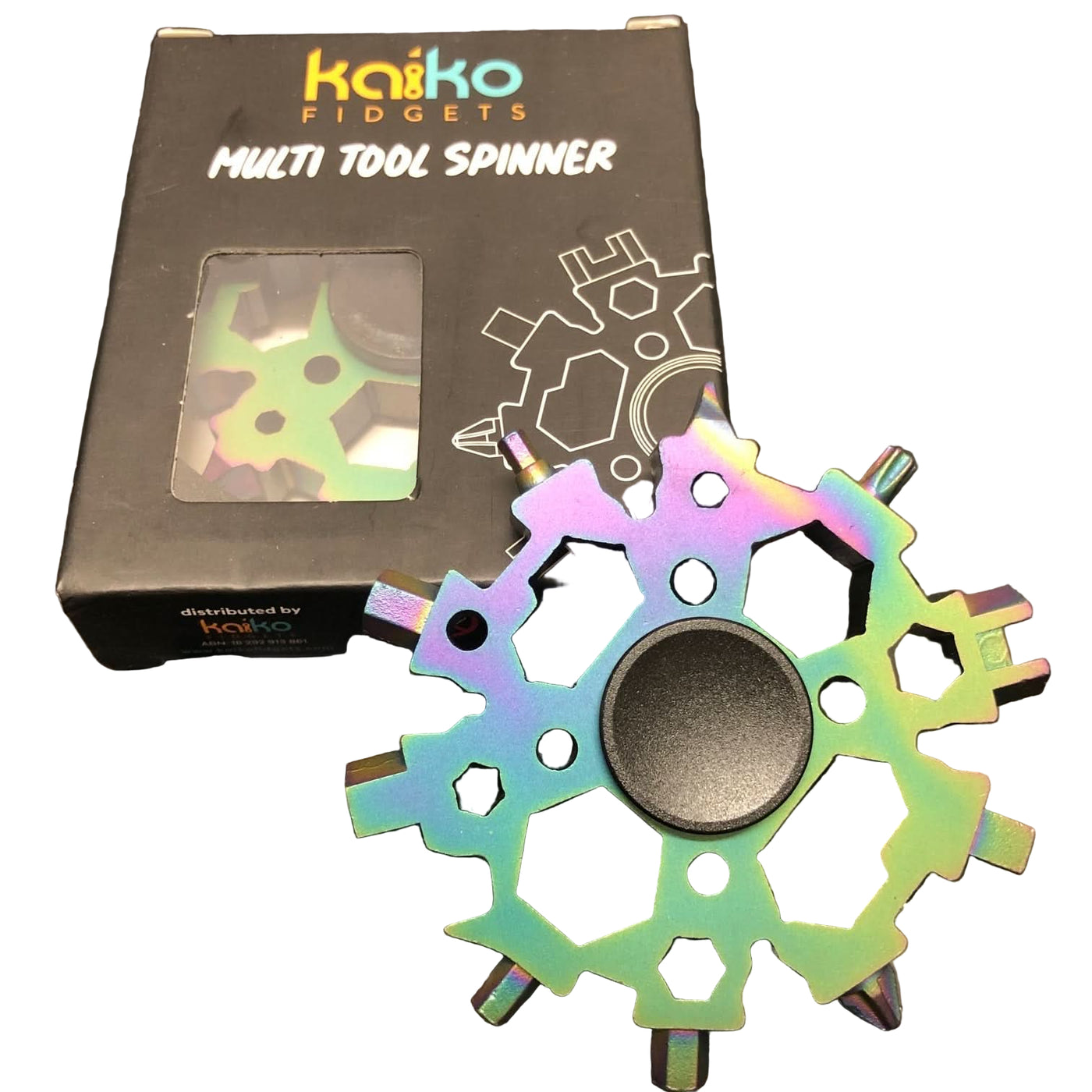 Multi Tool Oil Slick Spinner - 23 tools in 1 — Kaiko Fidgets Australia ...