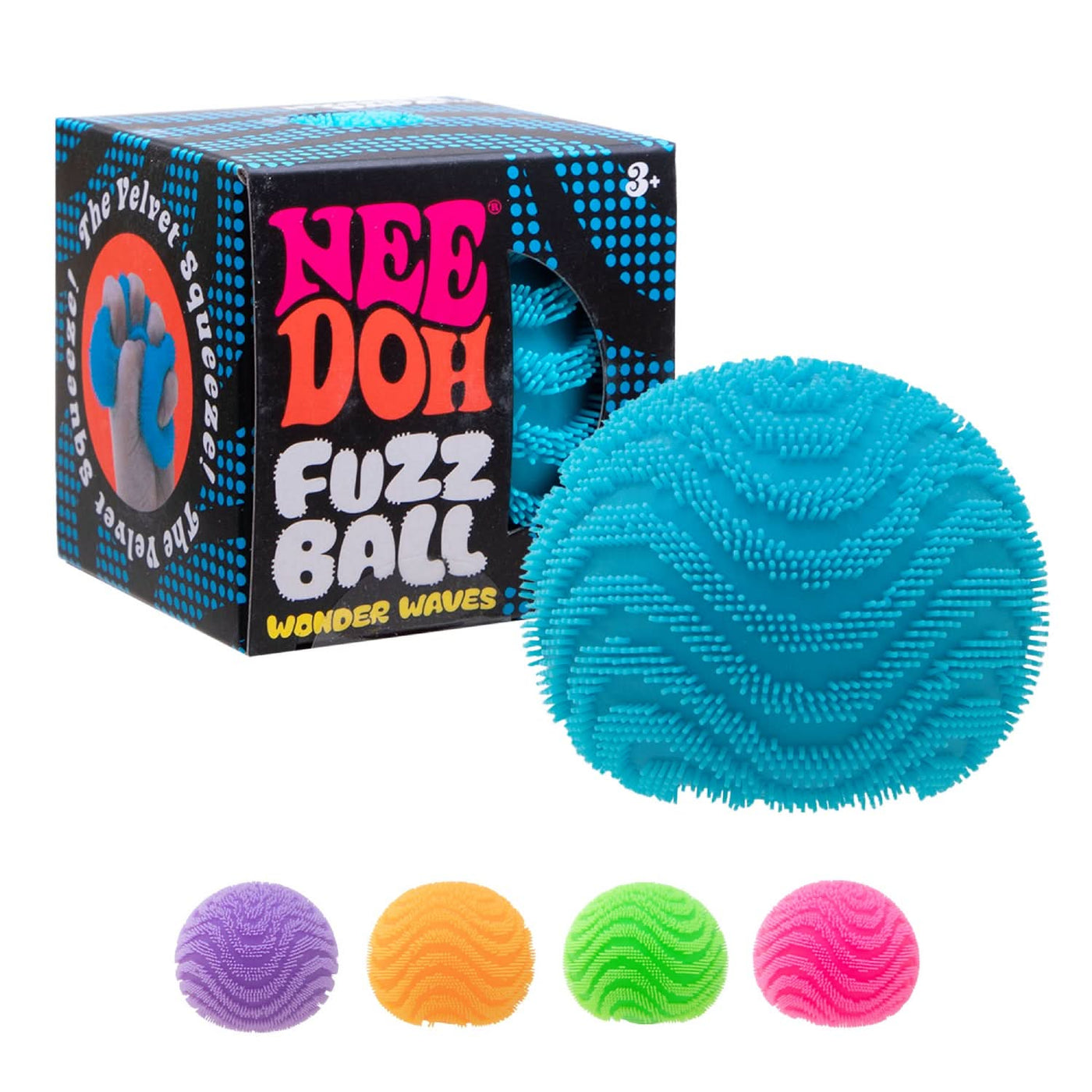 Wonder Waves Fuzz Ball Squishy - Nee Doh - Textured with Varied Tactil ...