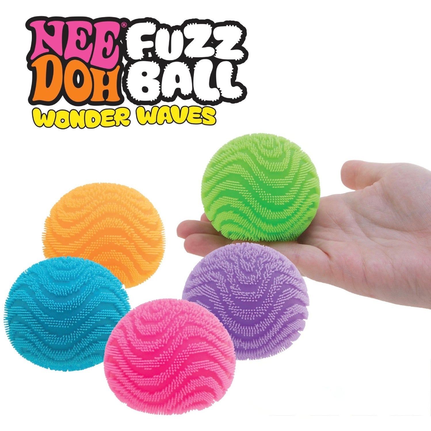 Wonder Waves Fuzz Ball Squishy - Nee Doh - Textured with Varied Tactil ...