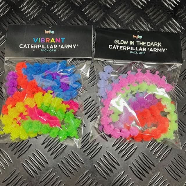 Stretchy Caterpillar 'ARMY' SET — Kaiko Fidgets Australia Pty Ltd