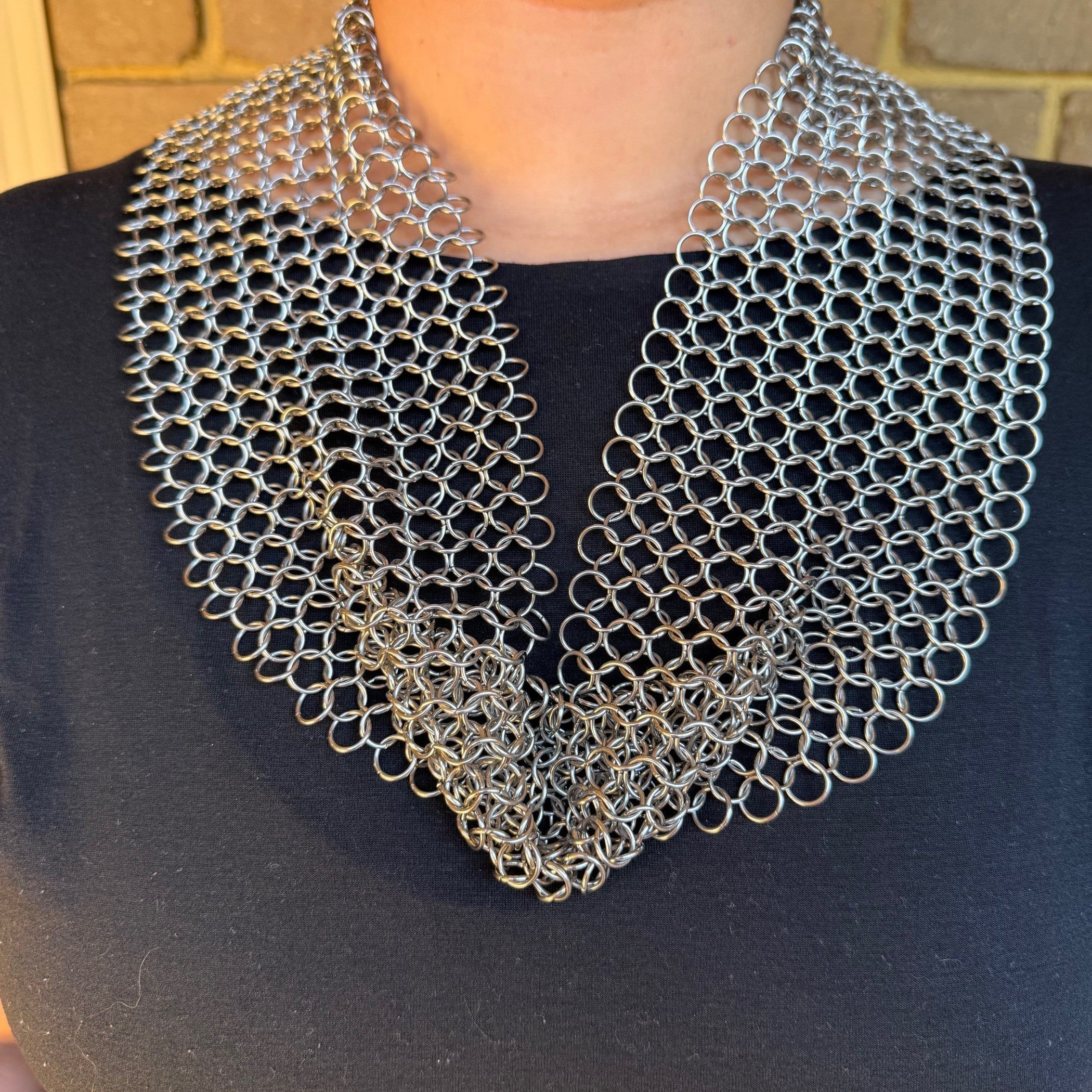 Chain Maille Necklace Scarf - Hand Crafted by Kaiko Fidgets — Kaiko ...