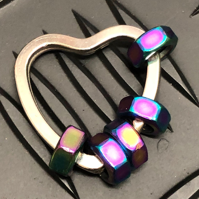 Oil Slick Heart Hexa XL Fidget – Kaiko Fidgets Australia Pty Ltd