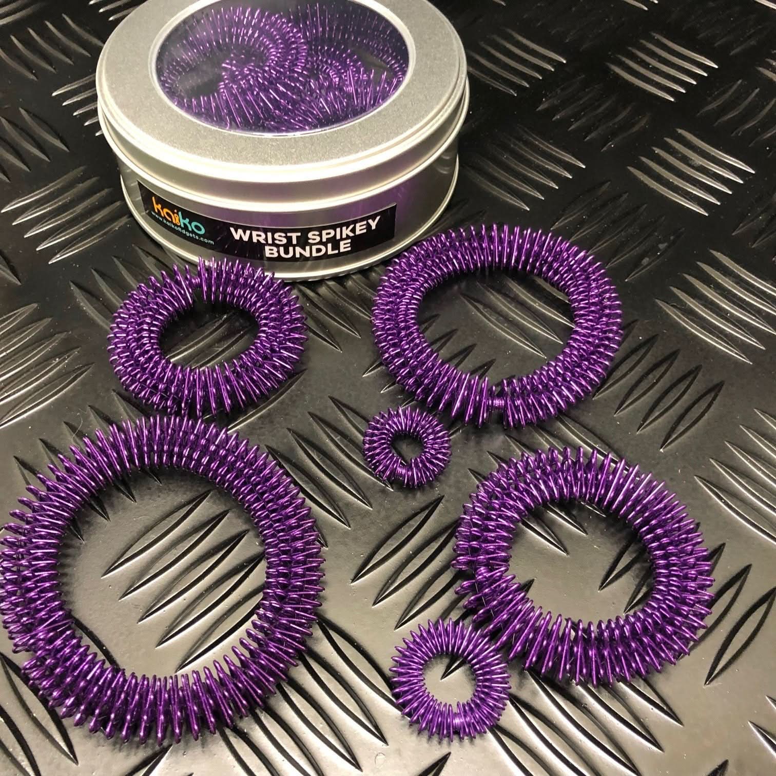 Spikey BUNDLE - 4 wrist + 2 finger sizes — Kaiko Fidgets Australia Pty Ltd