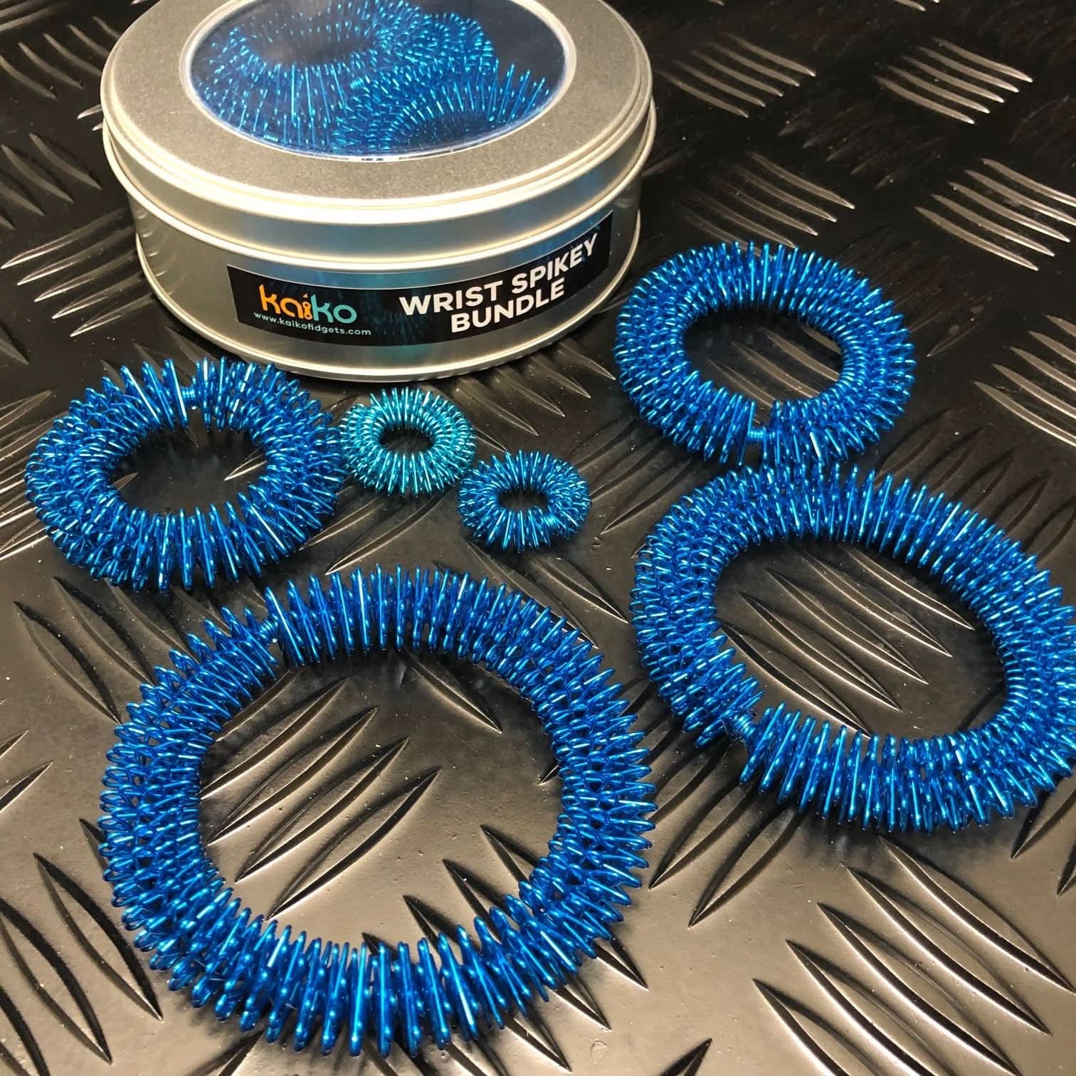 Spikey BUNDLE - 4 wrist + 2 finger sizes — Kaiko Fidgets Australia Pty Ltd