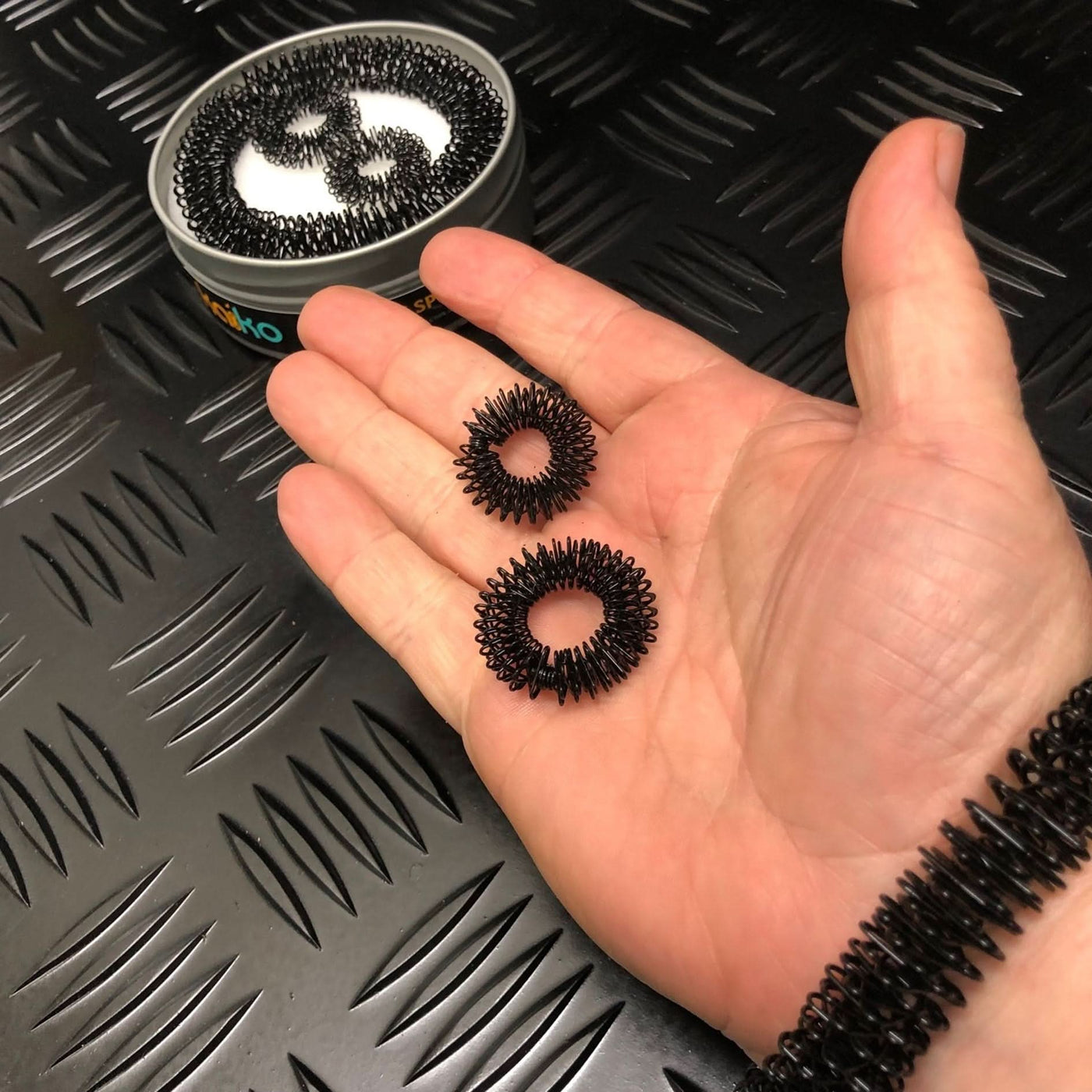 Black Wrist & Finger Spikey SET — Kaiko Fidgets Australia Pty Ltd